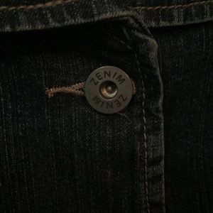 Zenim | Jackets & Coats | Zenim Denim Vest With Collar And Stud Detail ...